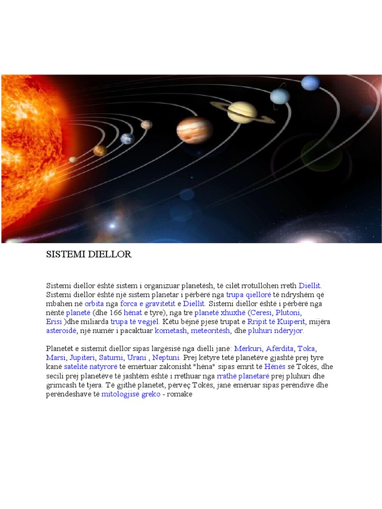 Sistemi Diellor | PDF