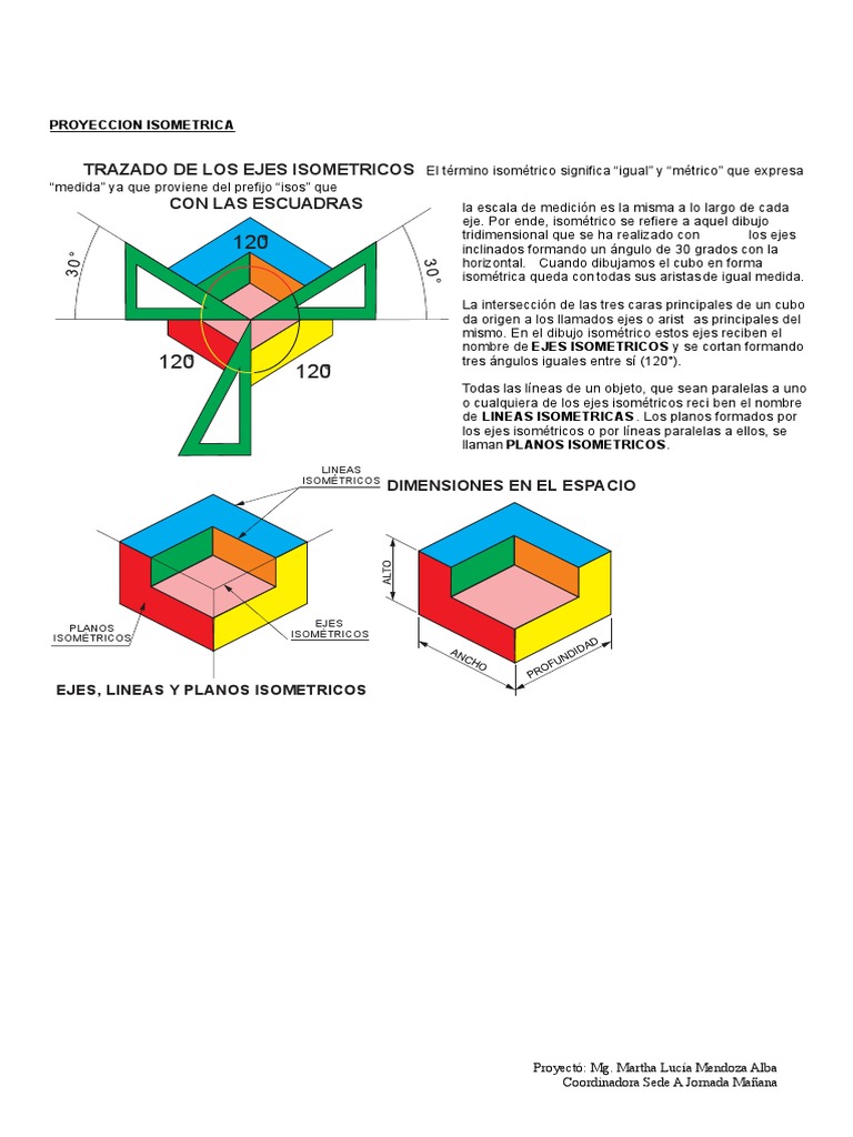 Perspectiva Isometrica Taller Hecho PDF | PDF | Geometría | Geometria ...