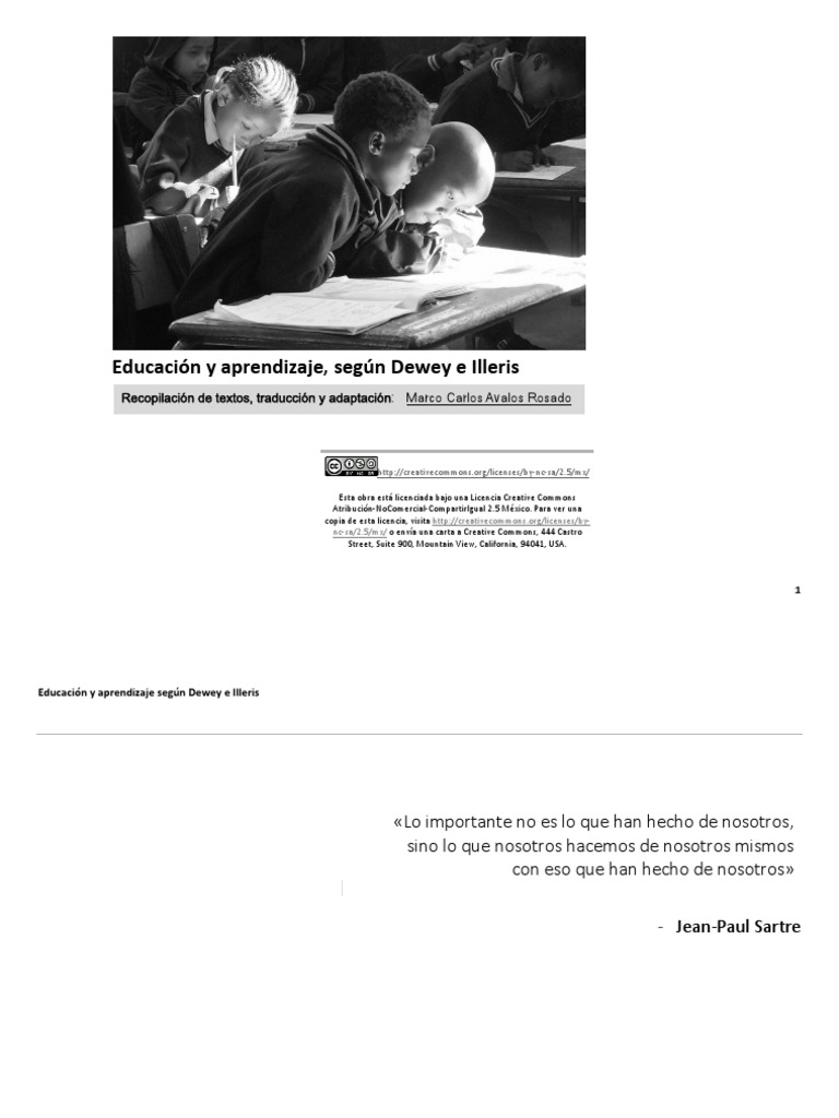 Educación y Aprendizaje Según Dewey e Illeris | PDF | Aprendizaje | Mente