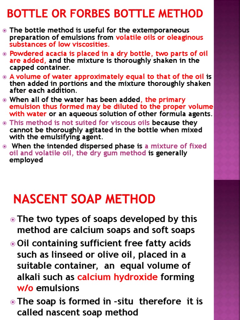 Lect 4, Emulsion | PDF