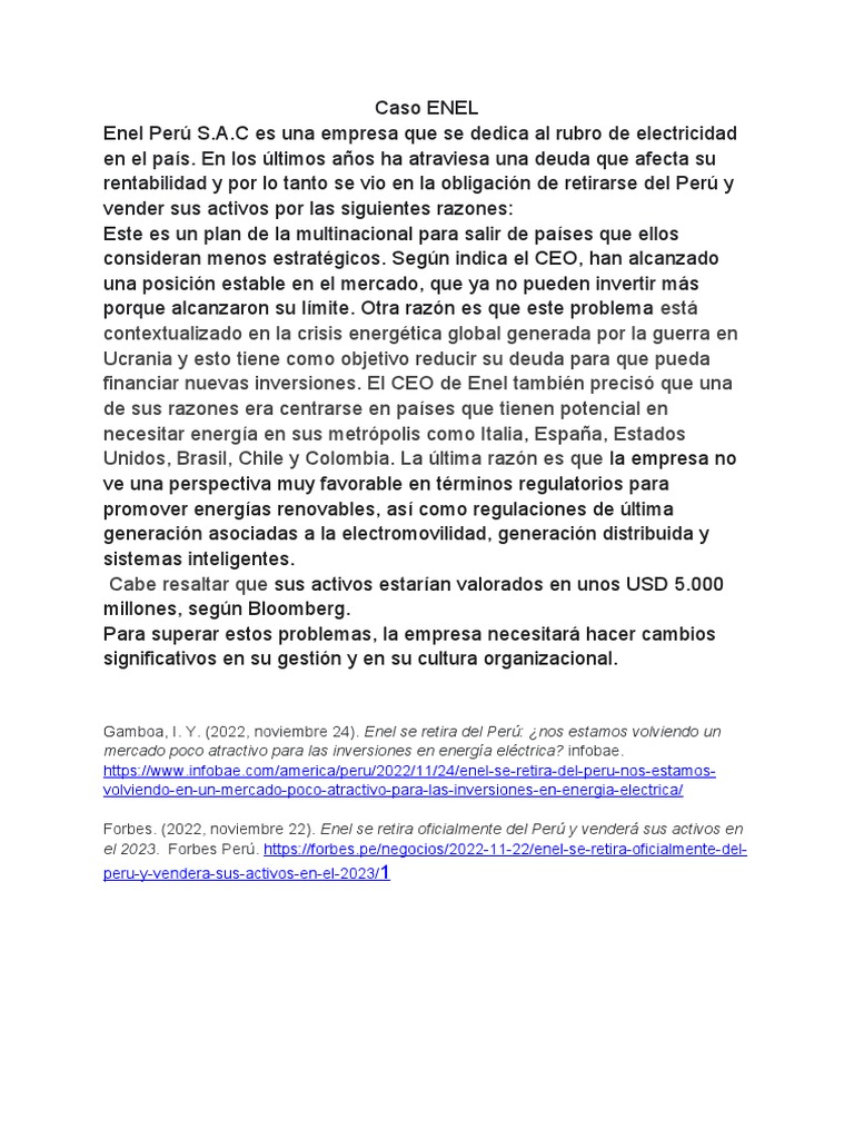 Caso Enel | PDF