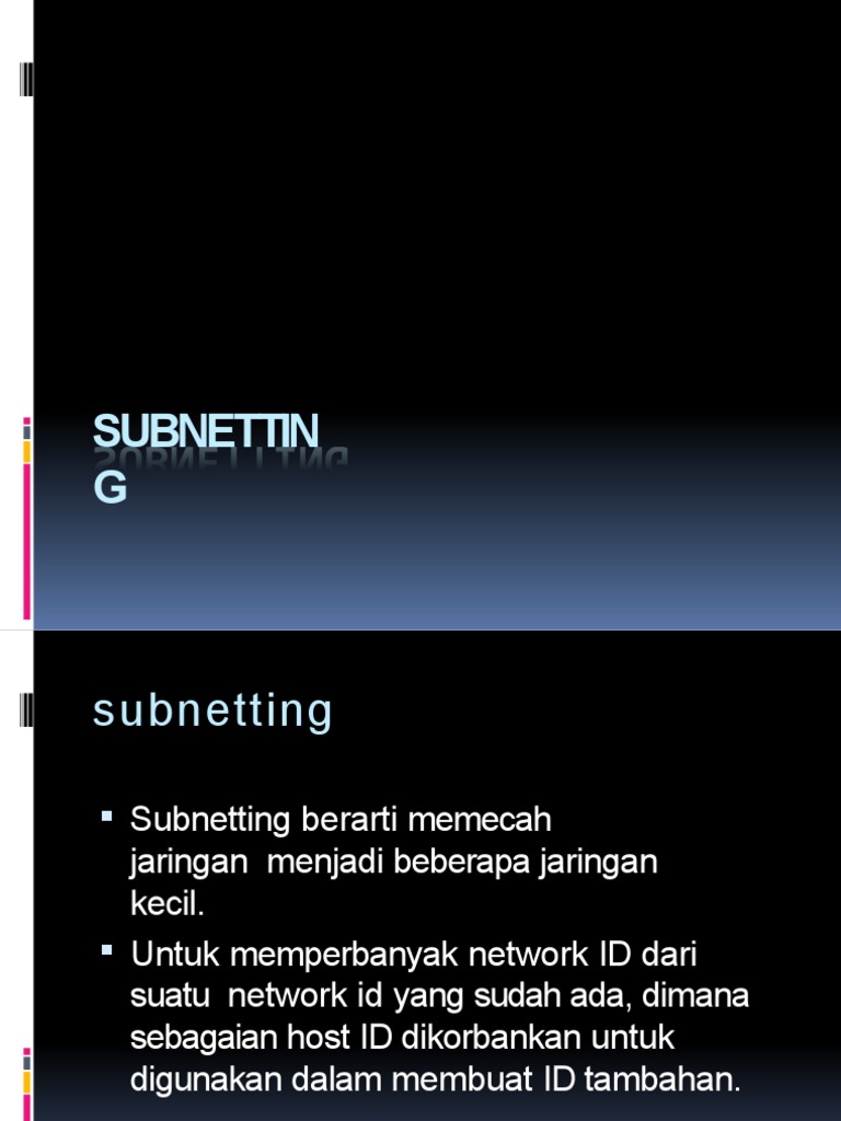 [materi]subnetting Pptx Pdf