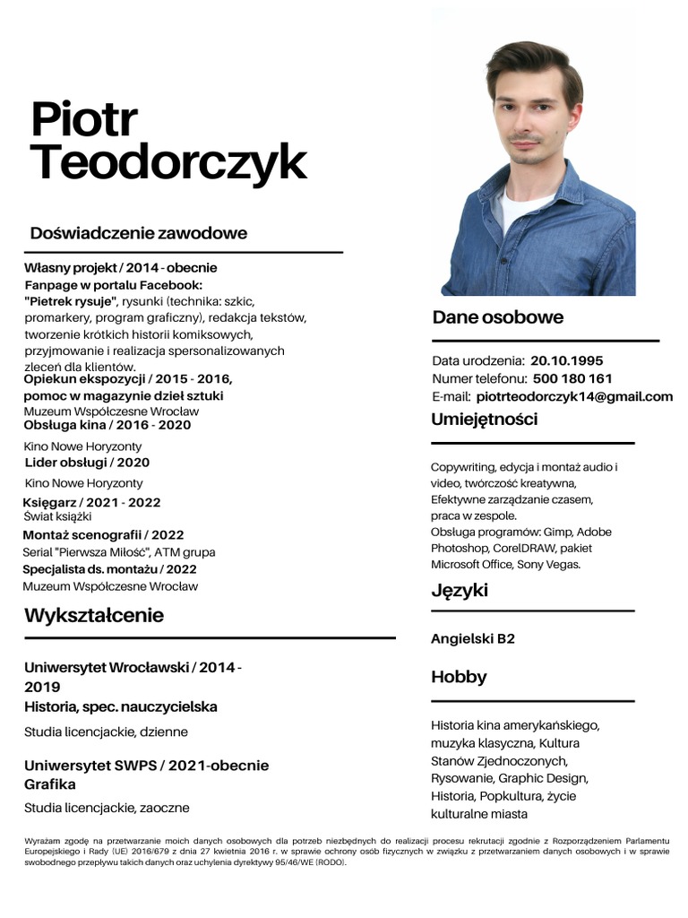 Piotr Teodorczyk CV | PDF
