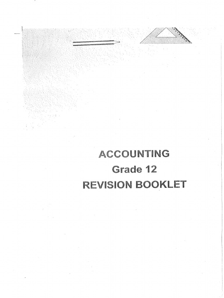 ACC Grade 12 Revision Booklet PDF | PDF