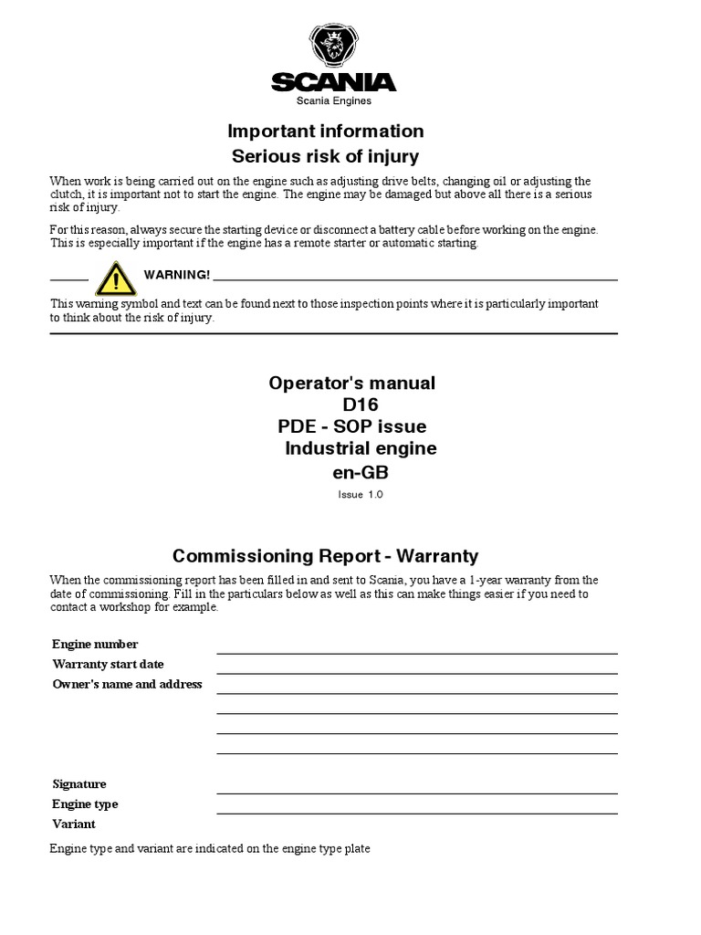 Manual de Operação DC16 PDF | PDF Manual de Operação DC16 PDF | PDF