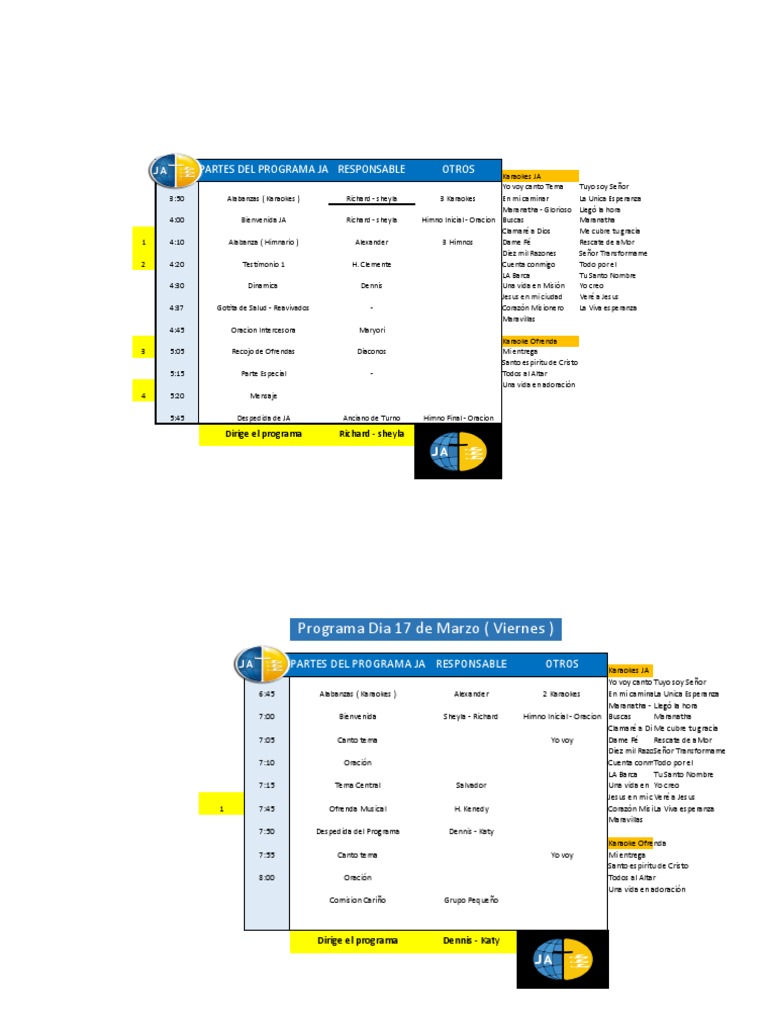Programa Ja | PDF | Oración