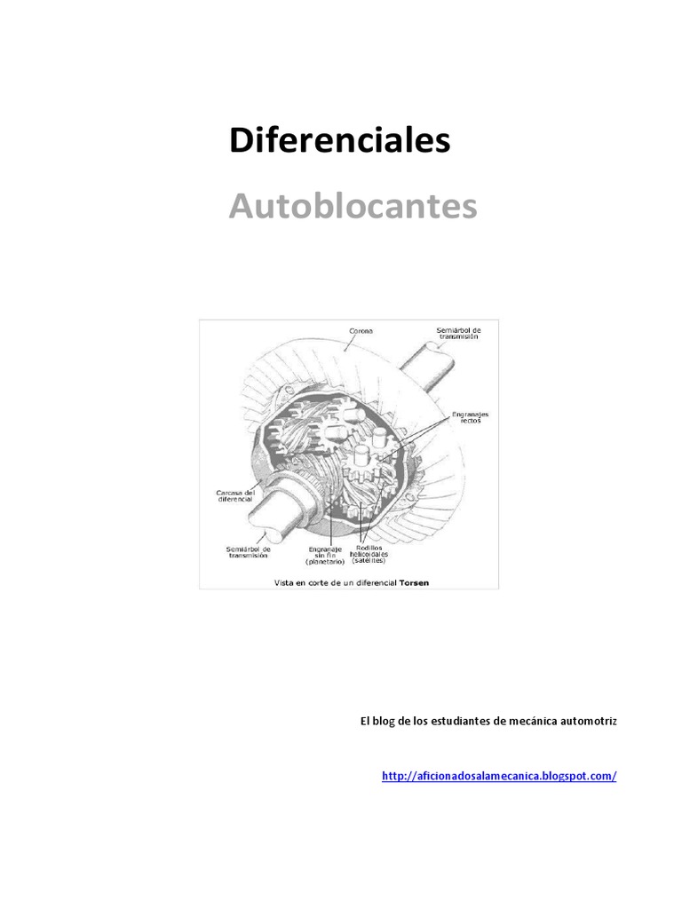 Manual Diferenciales-Autoblocantes PDF | PDF