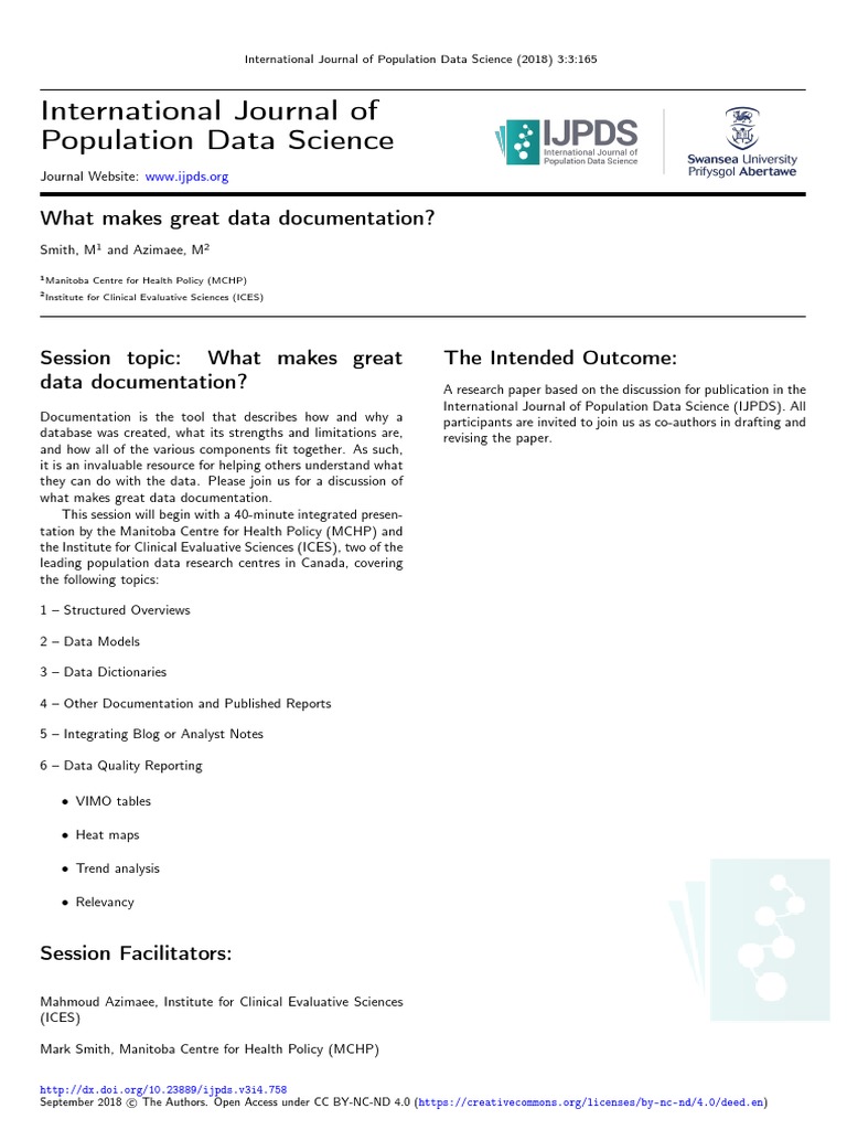 What Makes Great Data Documentation | PDF