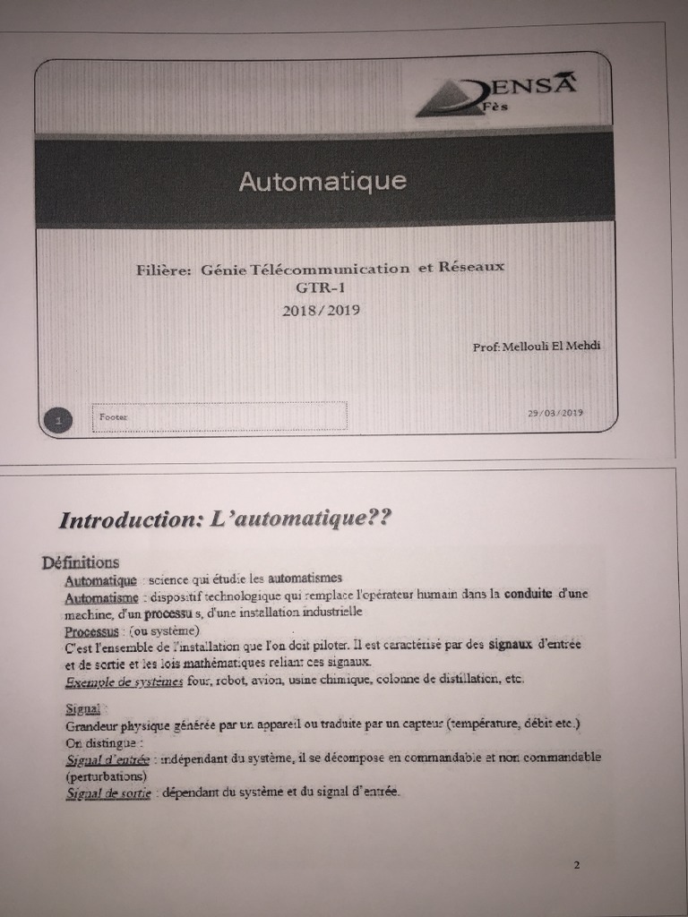 Cours Automatique PDF | PDF