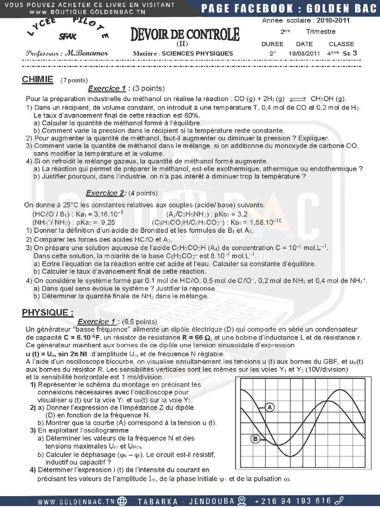 Controle 2 Sfax PDF | PDF