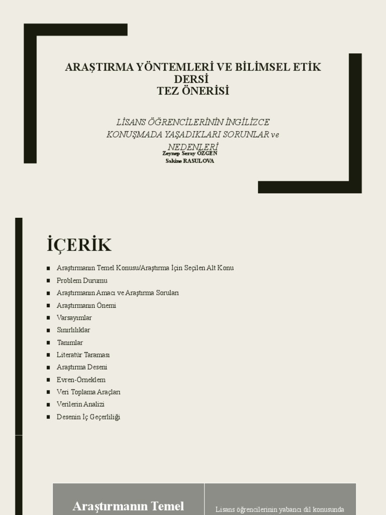 Tez Önerisi son | PDF