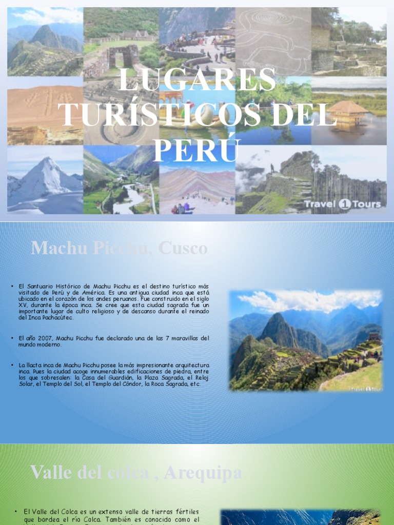 LUGARES TURÍSTICOS DEL PERÚ MH.pptx | PDF