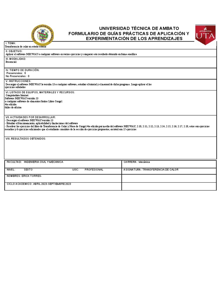 Ape Final Transf | PDF | Conduccion termica | Calor