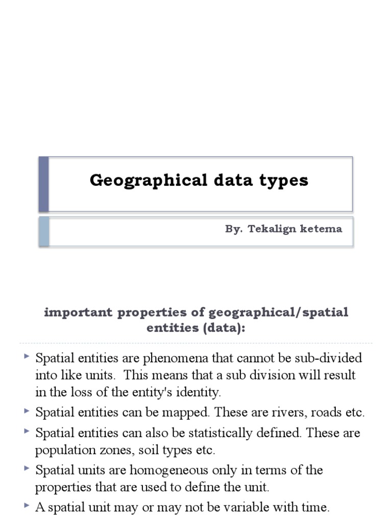 Types of Spatial Entities | PDF Types of Spatial Entities | PDF