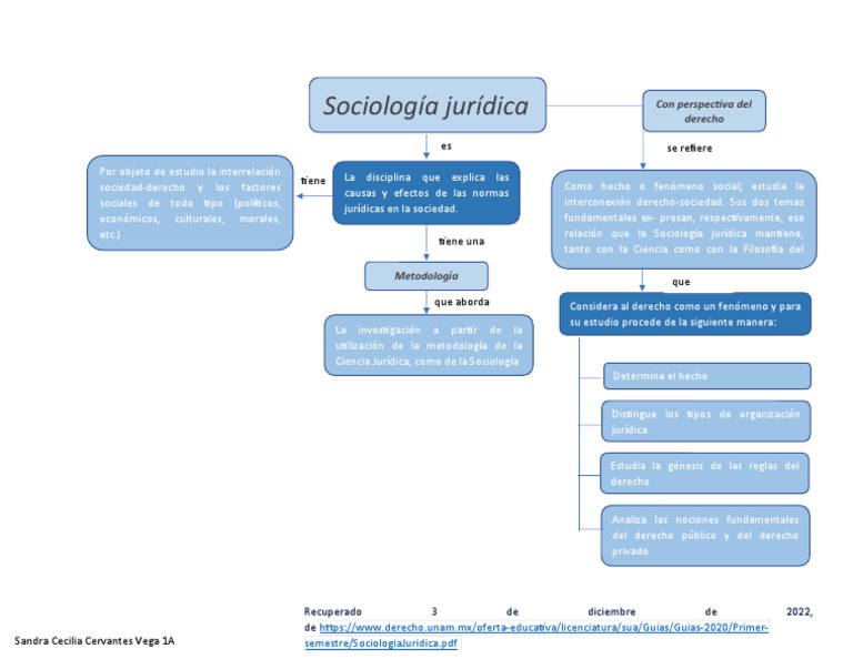 Mapa Conceptual Sociologia Jurídica | PDF