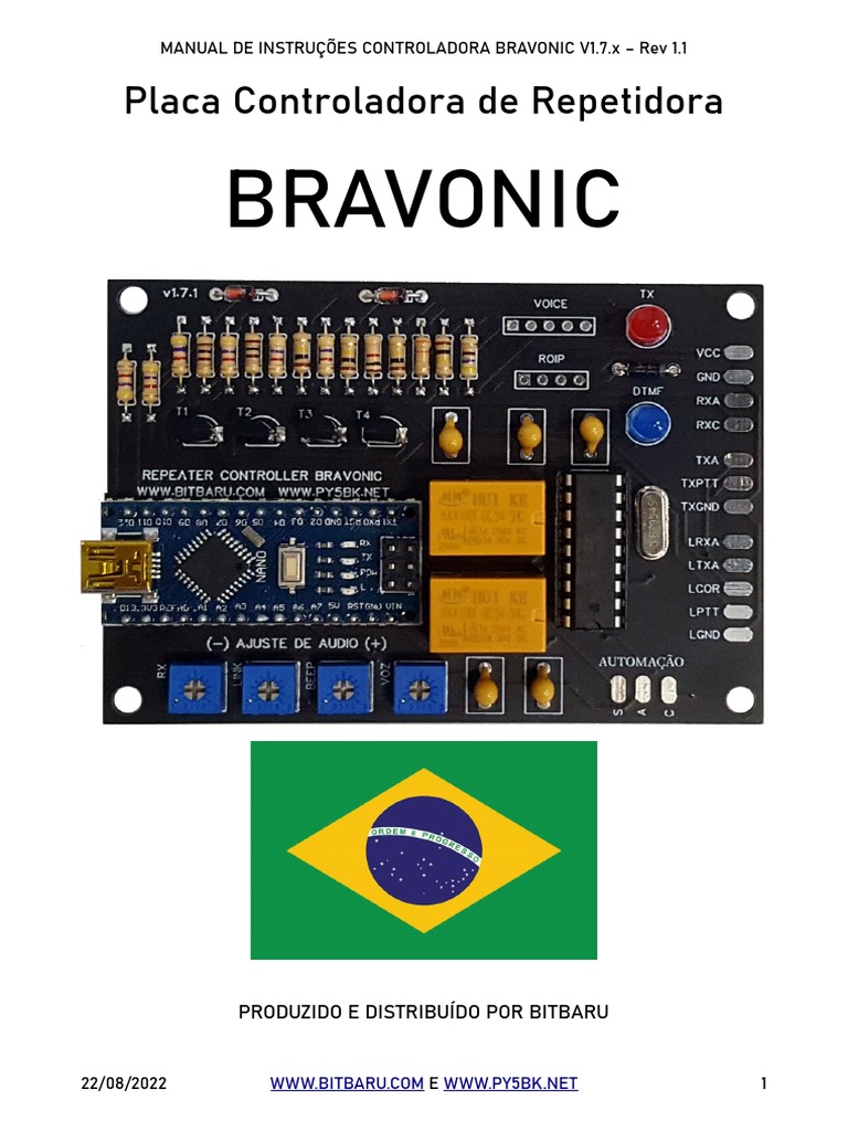 Manual-Bravonic-Placa-Controladora-Repetidora | PDF | USB | Radioamadorismo
