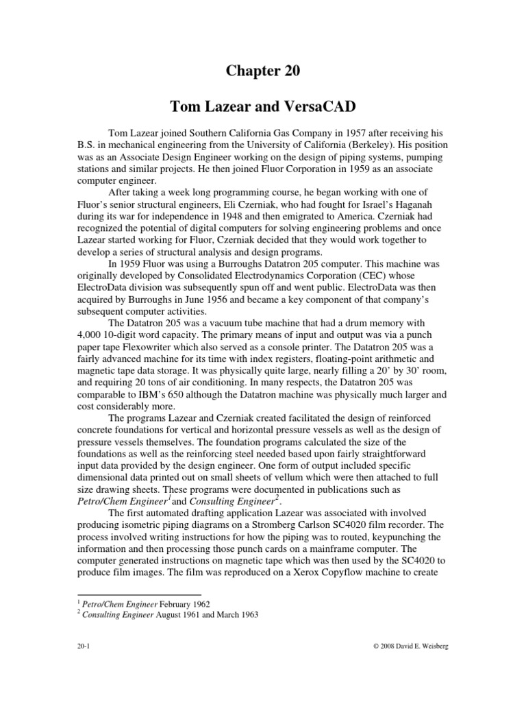 The Engineering Design Revolution - CAD History - 20 VersaCAD | PDF ...