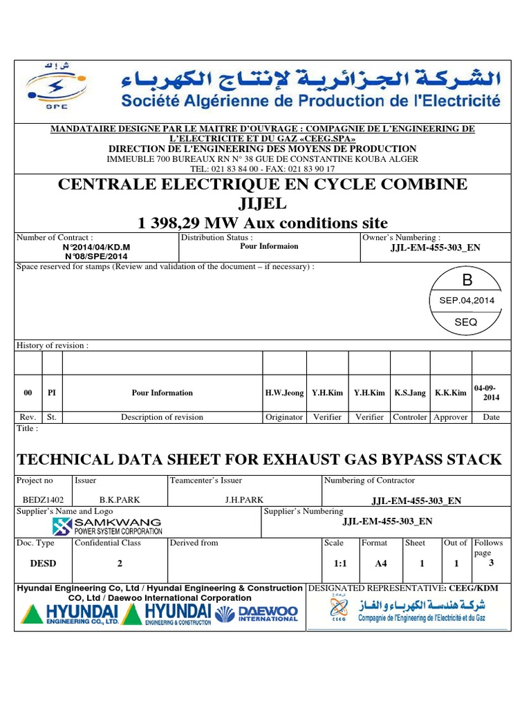 Jjl-Em-455-303 - en - 1 - 4 - (Technical Data Sheet For Exhaust Gas ...