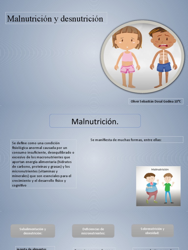 Malnutricion Y Desnutricion 2 Pdf Nutrición Dieta Y Nutrición