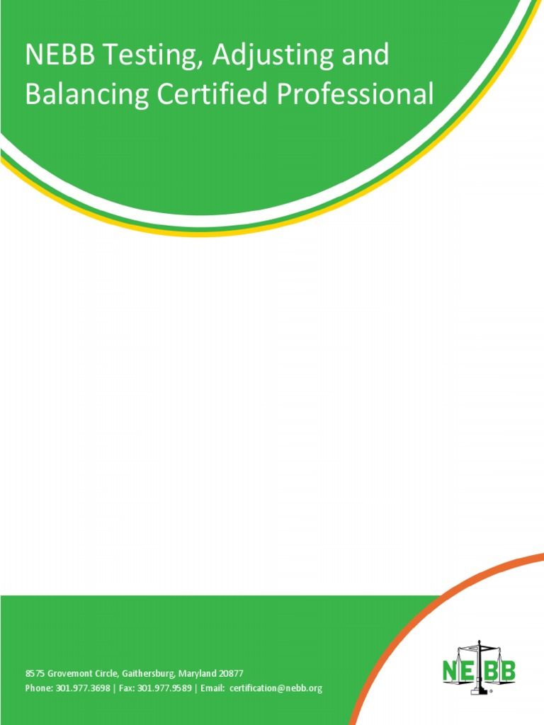 2019 - NEBB TABCP Certification PDF | PDF