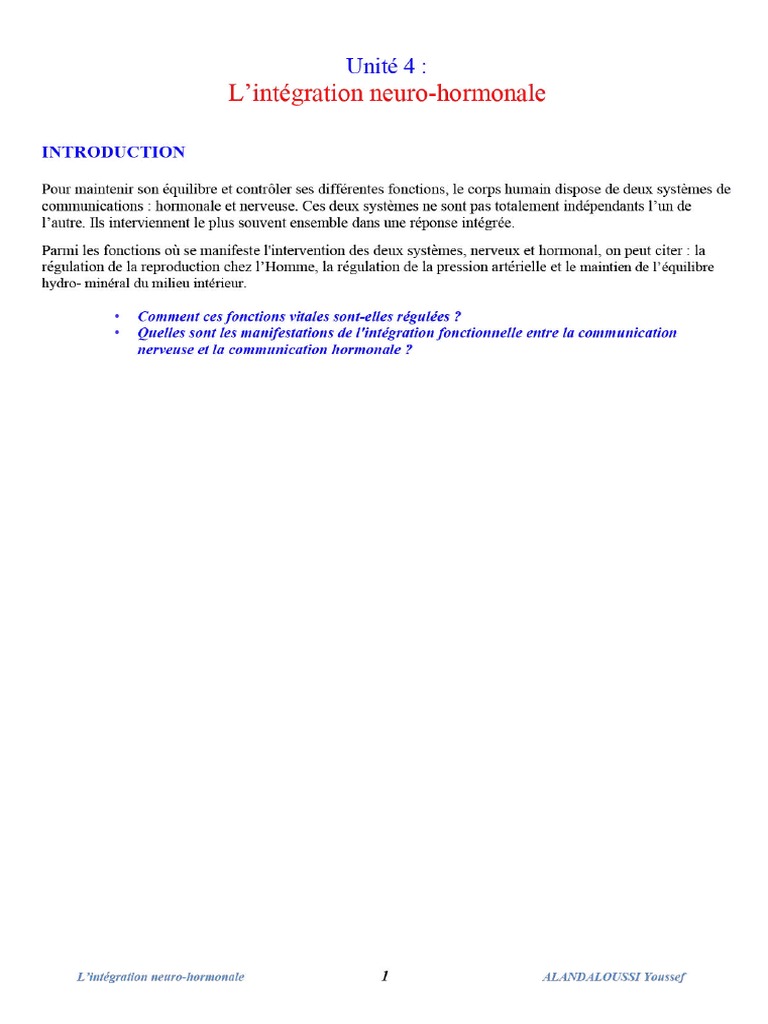 Cours 1ere SC Unit4 1 PDF | PDF