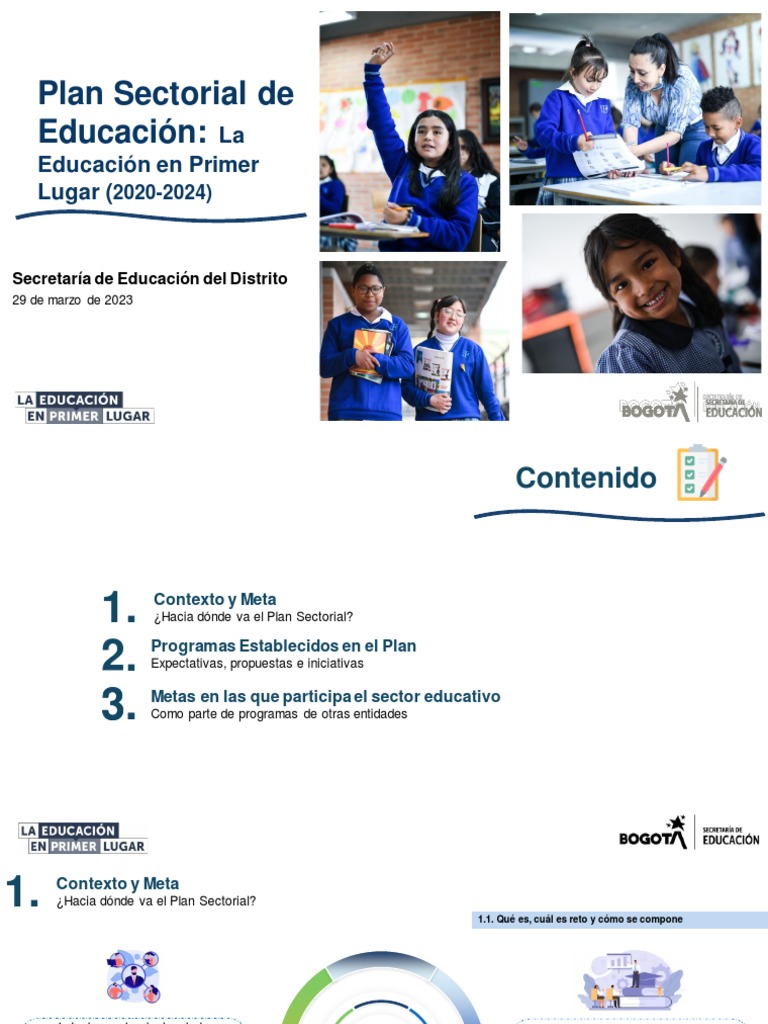 Plan Sectorial de Educación | PDF