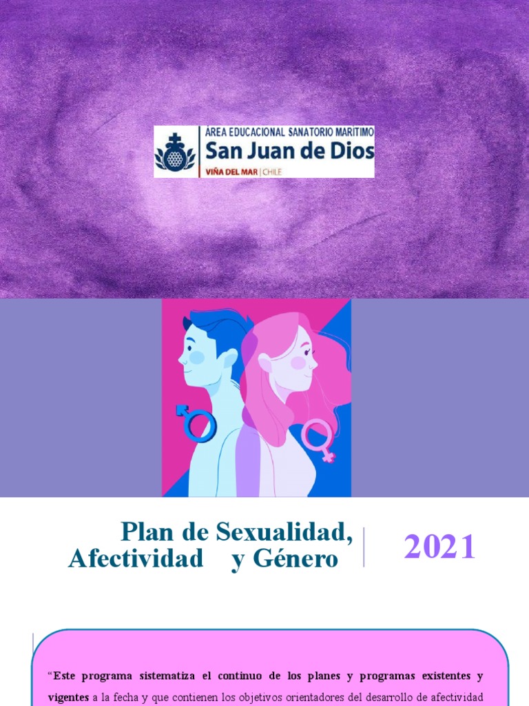 Plan De Sexualidad Afectividad Y Género Pdf