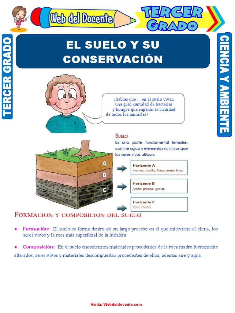 El Suelo y Su Conservación para Tercer Grado de Primaria | PDF