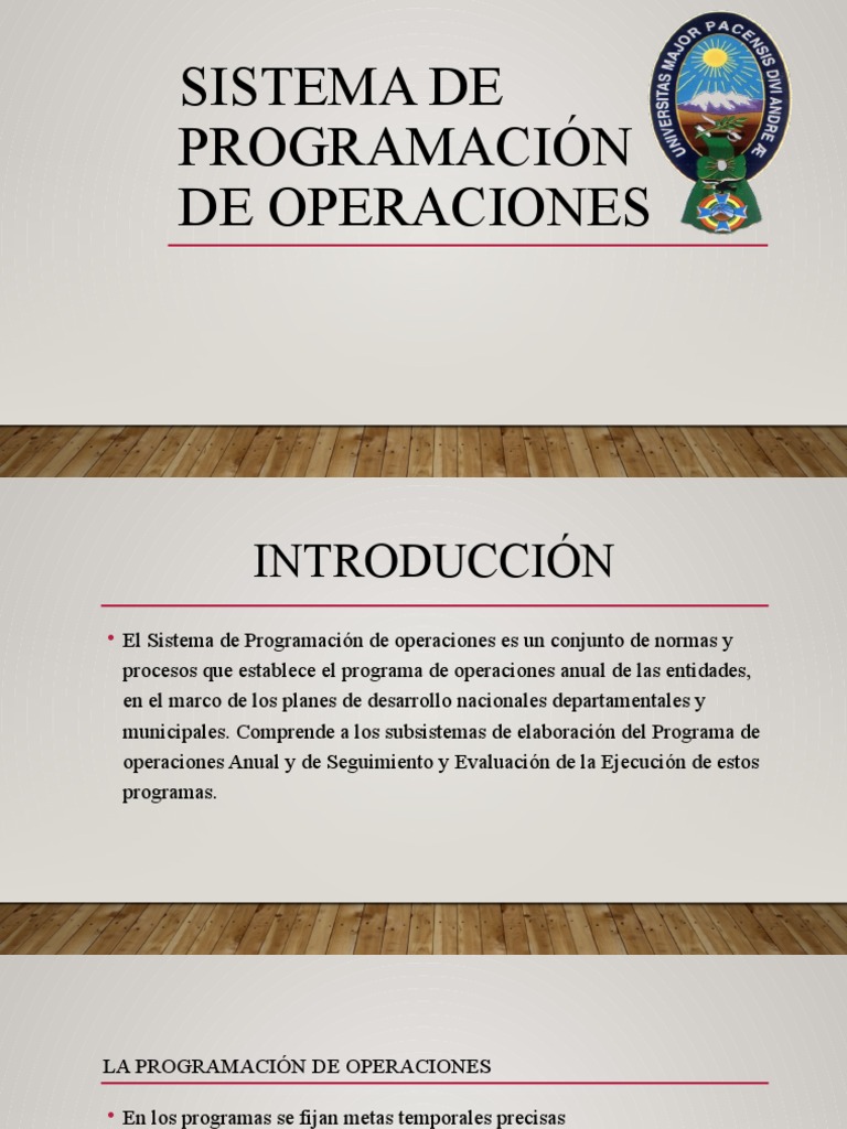 Grupo-13 (Sistema de Programación de Operaciones) | PDF