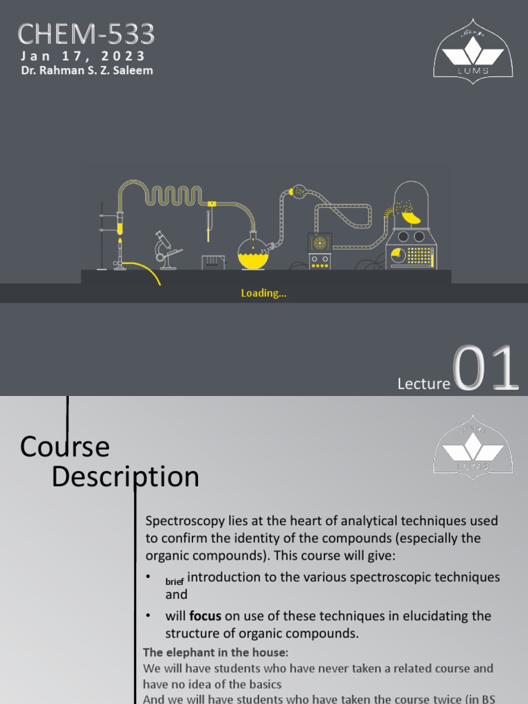 Chem 533 Lec01 PDF | PDF