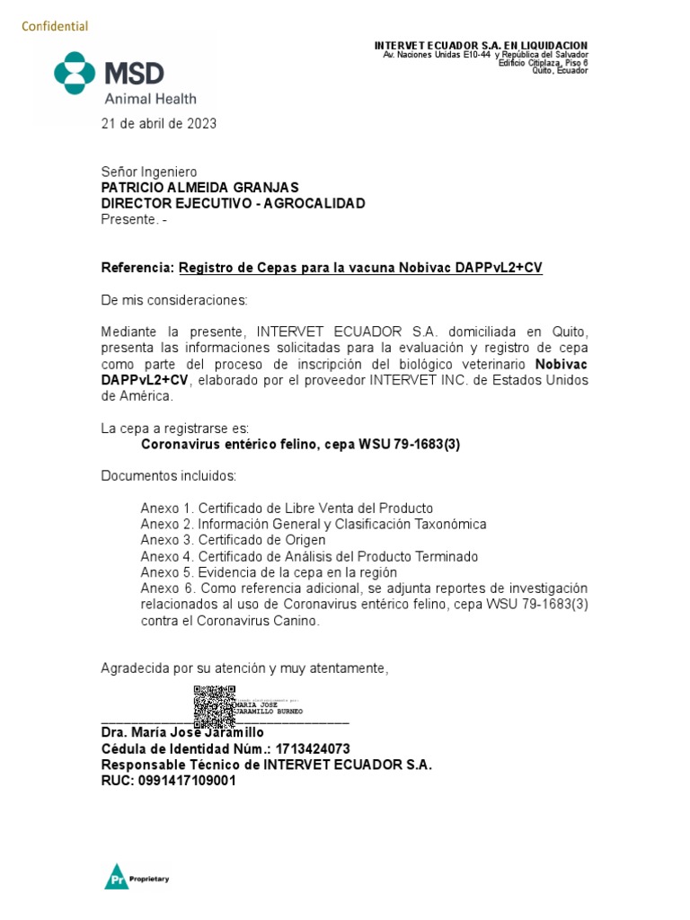 INTERVET ECUADOR S.A. - 2023.docx (1) - Signed PDF | PDF | Salud y ...