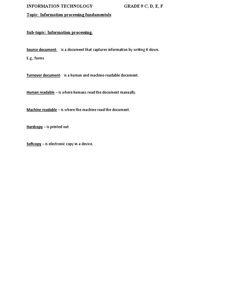 Information Processing Pdf Primary Sources Information