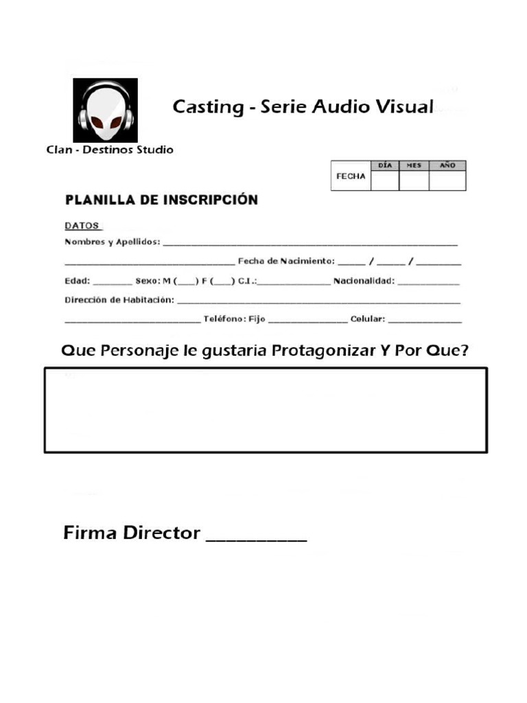 Planilla Casting | PDF