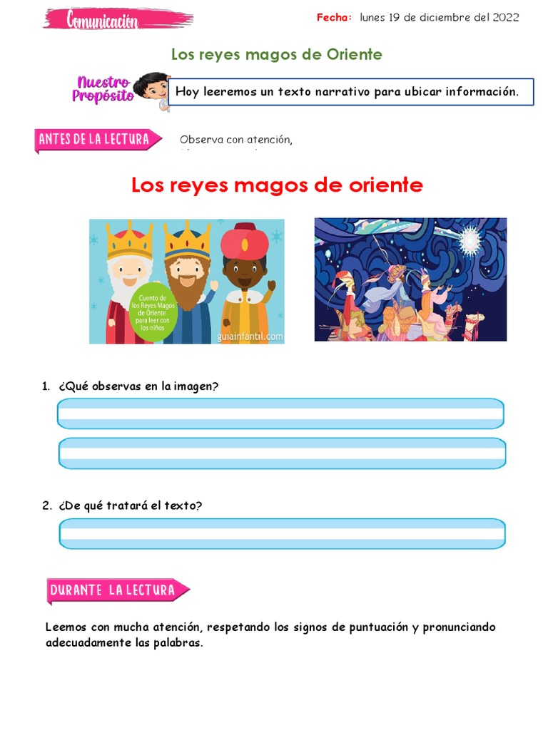 Cuento de los Reyes Magos para Niños | PDF