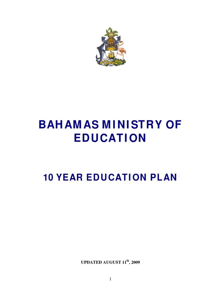 Bahamas Aug 2009 20 Year Education Plan PDF | PDF