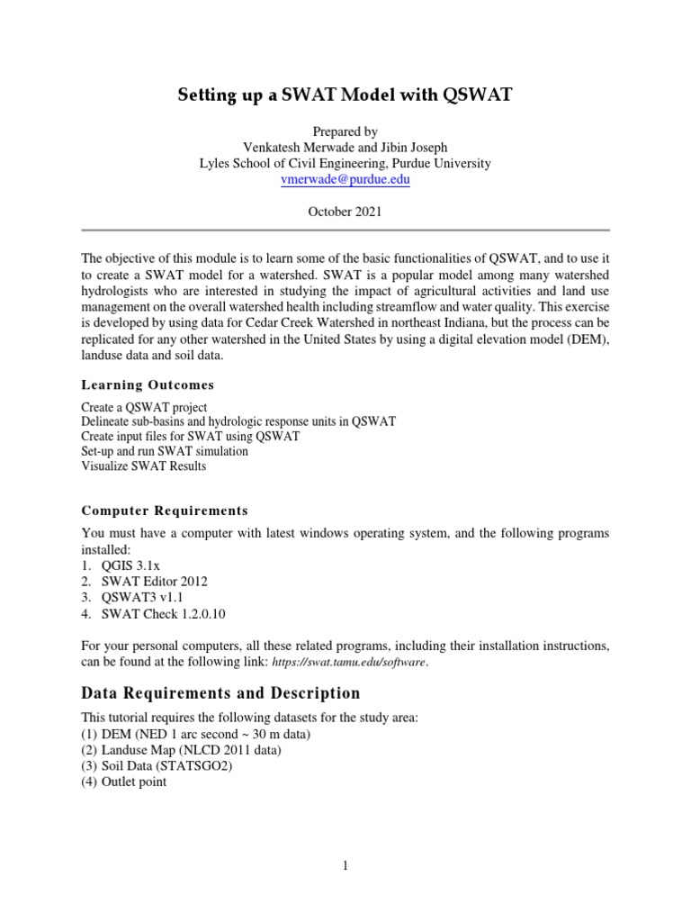 Qswat PDF | PDF | Computers | Technology & Engineering