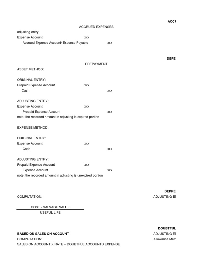 Adjusting Entries PDF | PDF