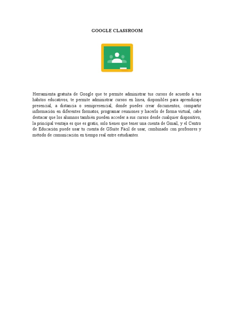 Guía de Uso de Google Classroom | PDF | Informática | Software