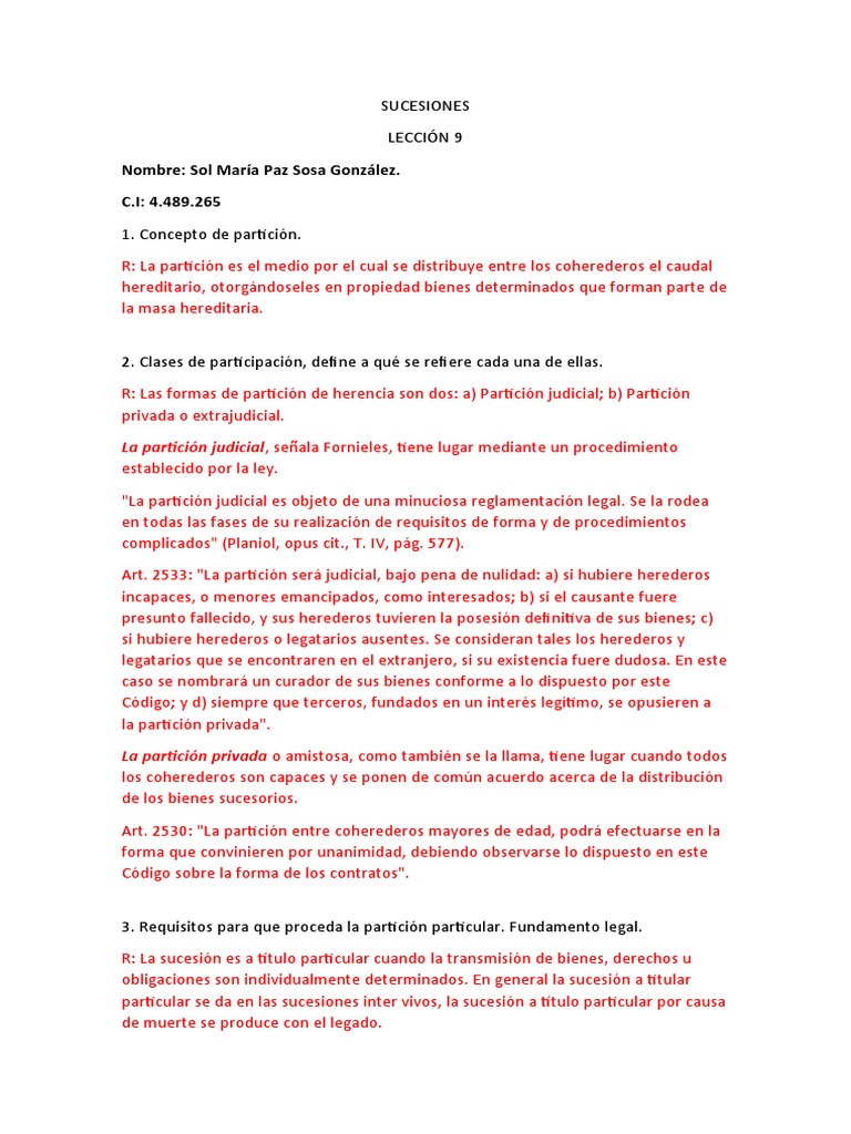 Sucesiones Leccion 9 | PDF Sucesiones Leccion 9 | PDF