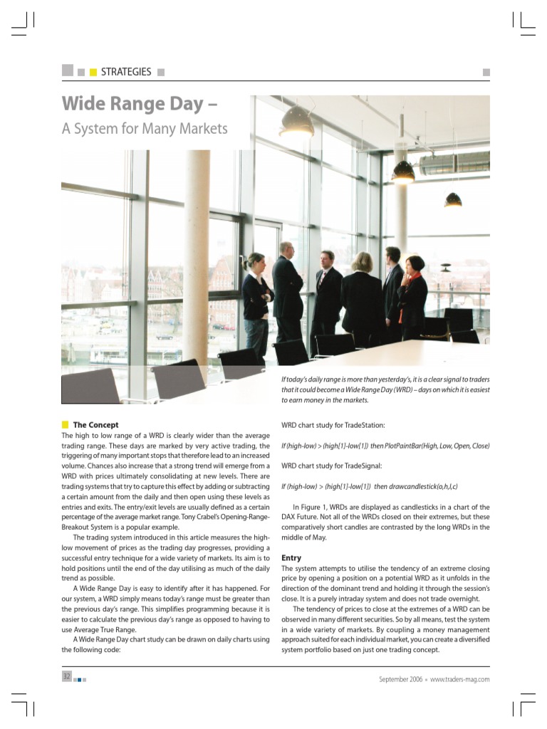Wide Range Day Trading Strategies | PDF