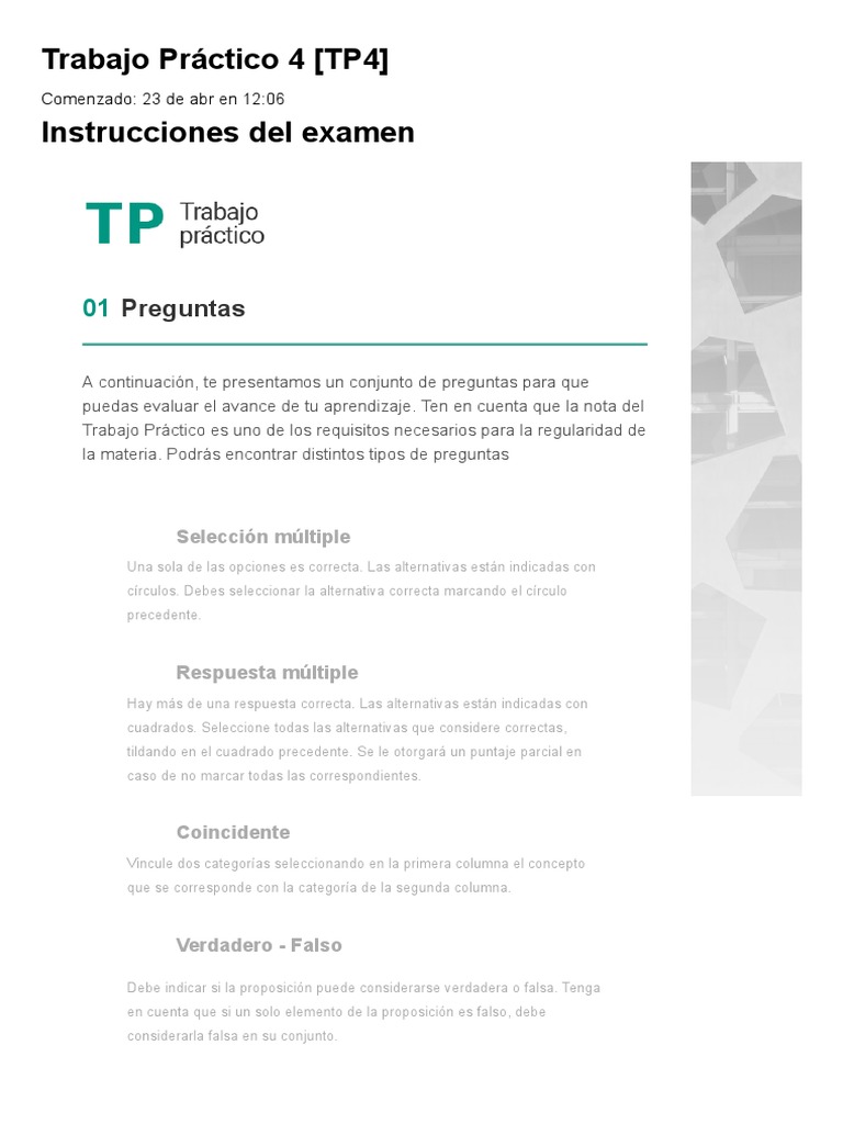 TP4 Examen Práctica 4 | PDF