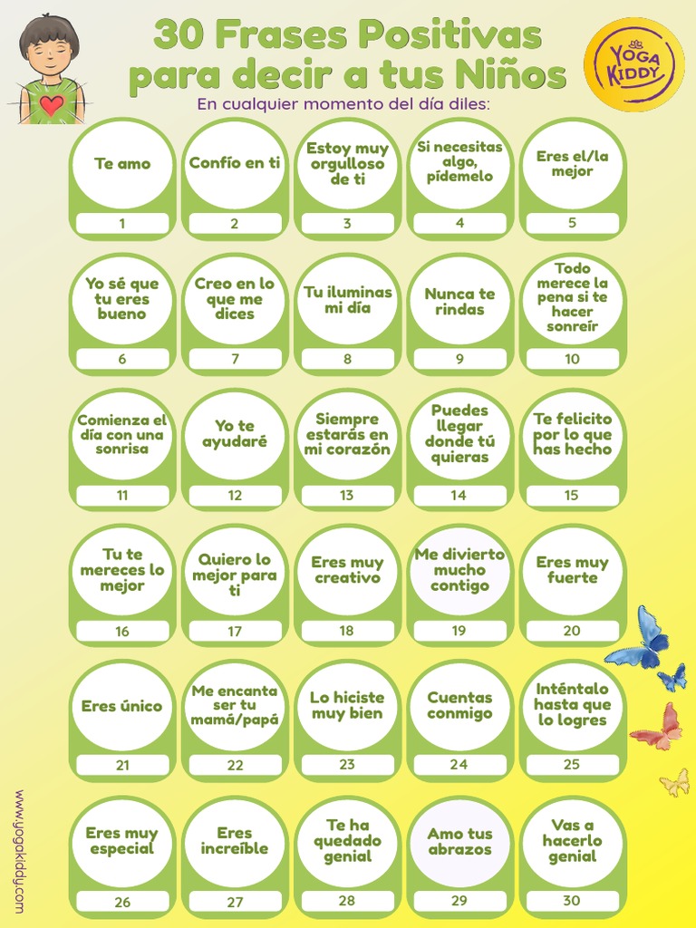 Frases Positivas Para Que Los Padres Animen Y Motiven A Sus Hijos Pdf