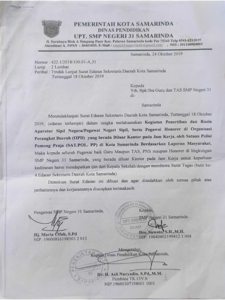 Sanksi Disiplin | PDF