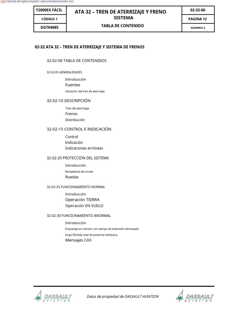 Landing Gear Traducido PDF | PDF