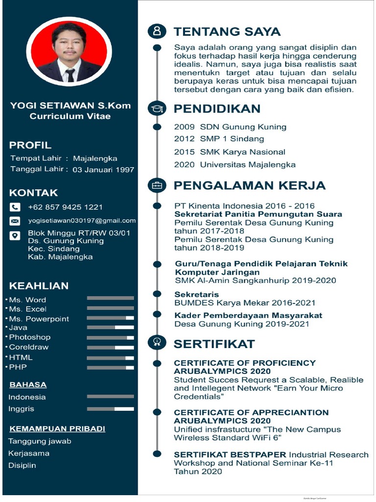 CV Yogi Setiawan | PDF