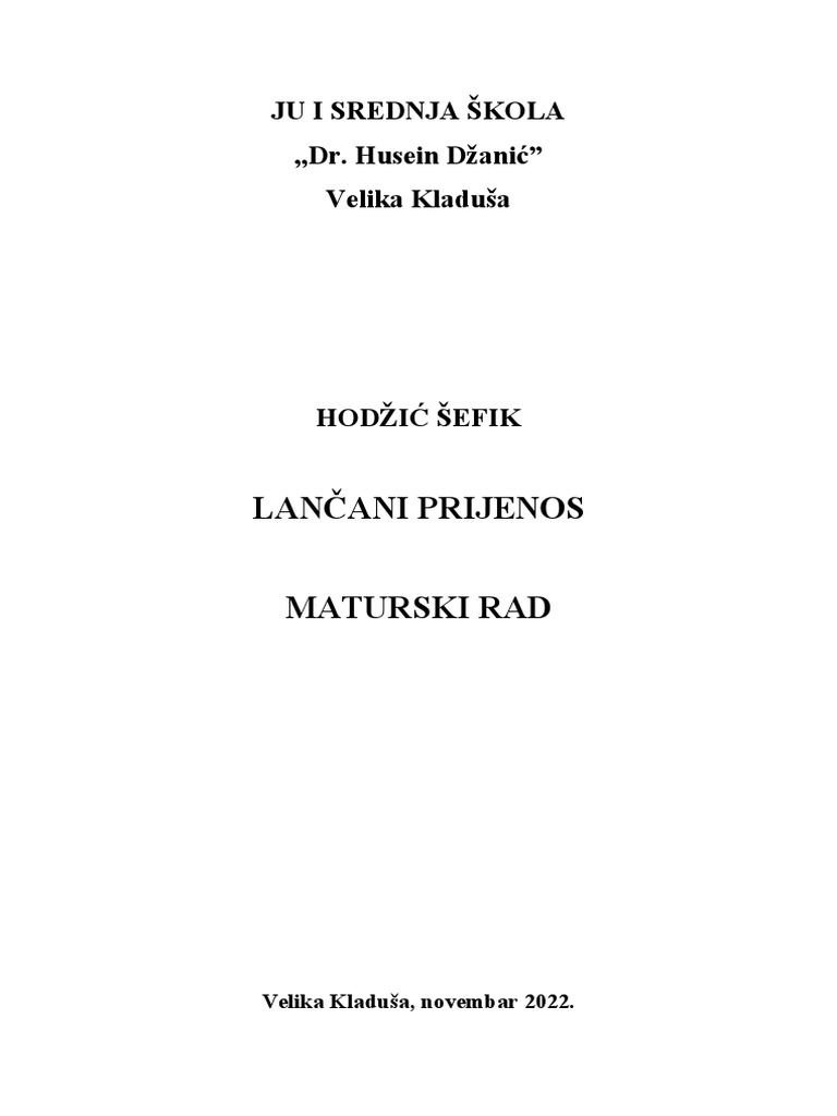 Maturski Rad Popravito3 | PDF