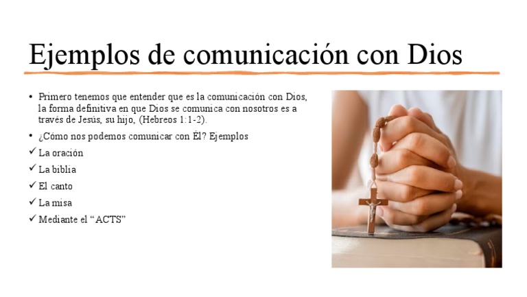 Ejemplos de Comunicación Con Dios | PDF