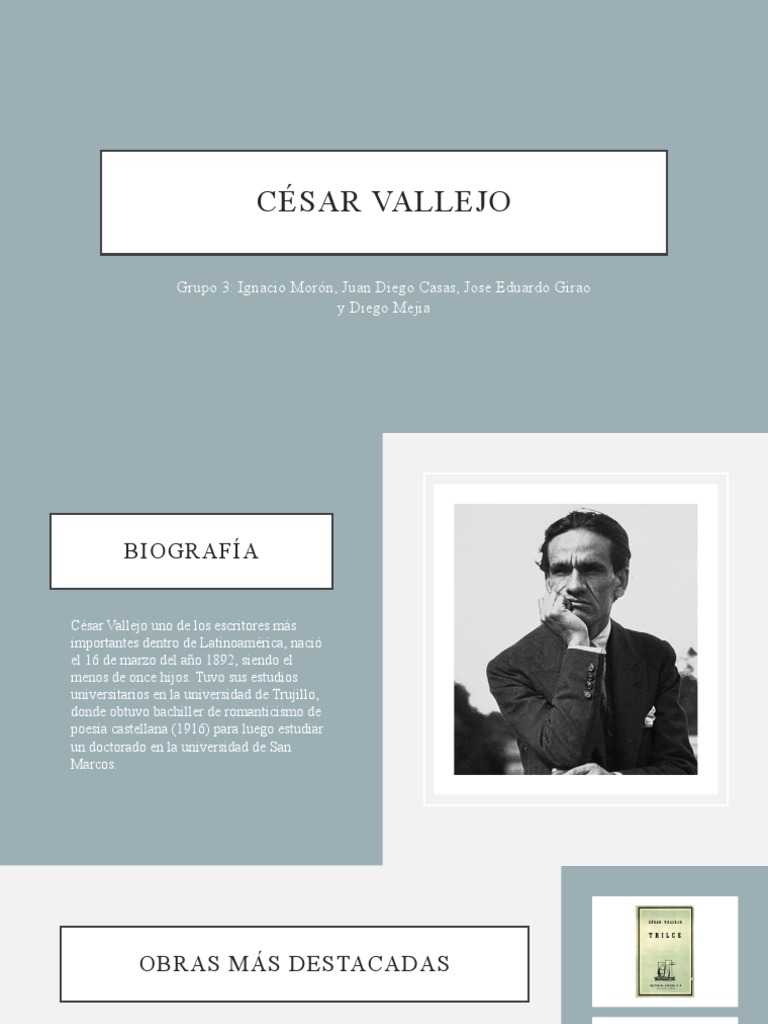 Biografía corta de César Vallejo | PDF