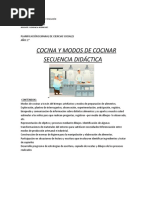 Cocinas y Modos de Cocinar: Secuencia Didáctica | PDF | Estufa de ...