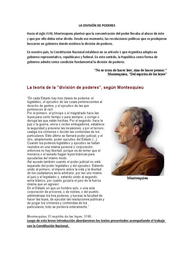 Clase División De Poderes Pdf Separación De Poderes Ejecutivo
